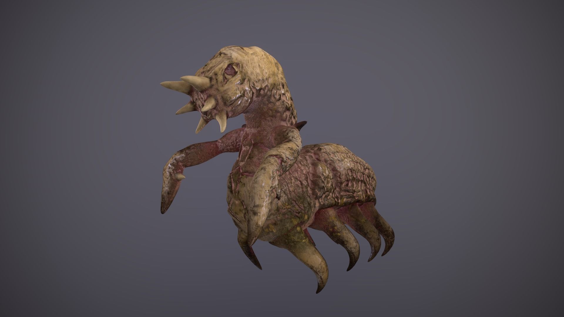 3D model Creature mon worm VR / AR / low-poly | CGTrader