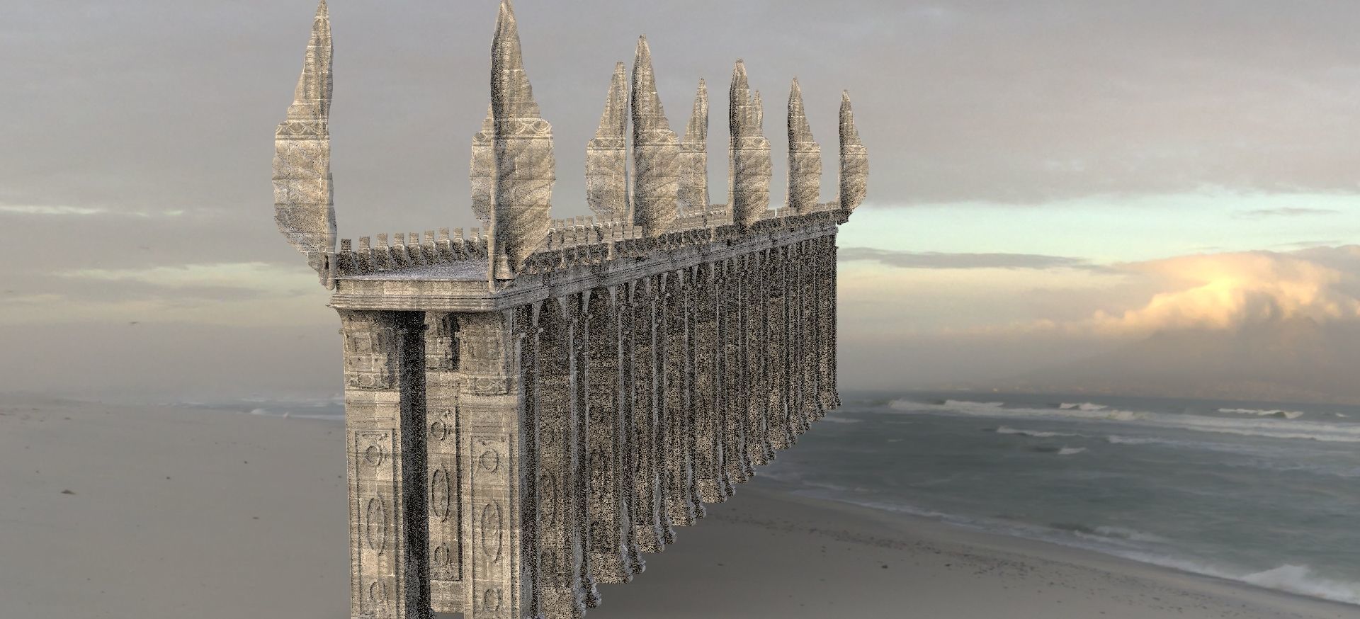 League of legends Inspired Angel wings bridges 3 3D model | CGTrader