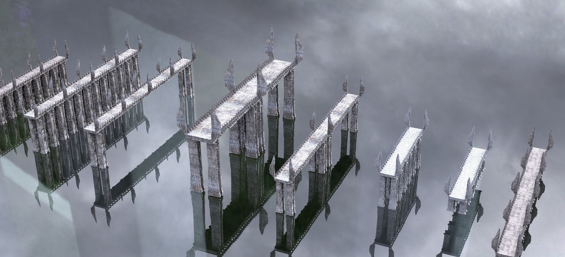 League of legends Inspired bridges 10 different bridges 3D model | CGTrader