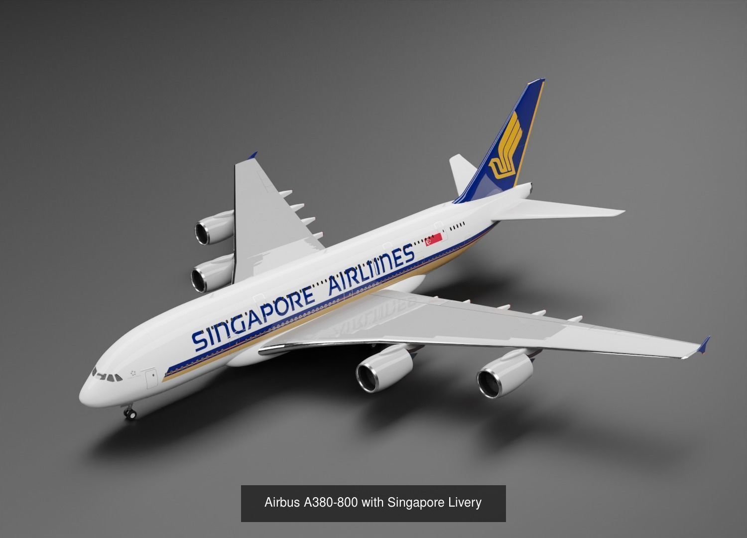 Airbus A380-800 6 Liveries Pack 3D Model Collection | CGTrader