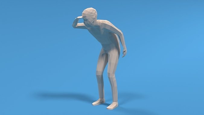 3D model Low Poly Kid Looking VR / AR / low-poly | CGTrader