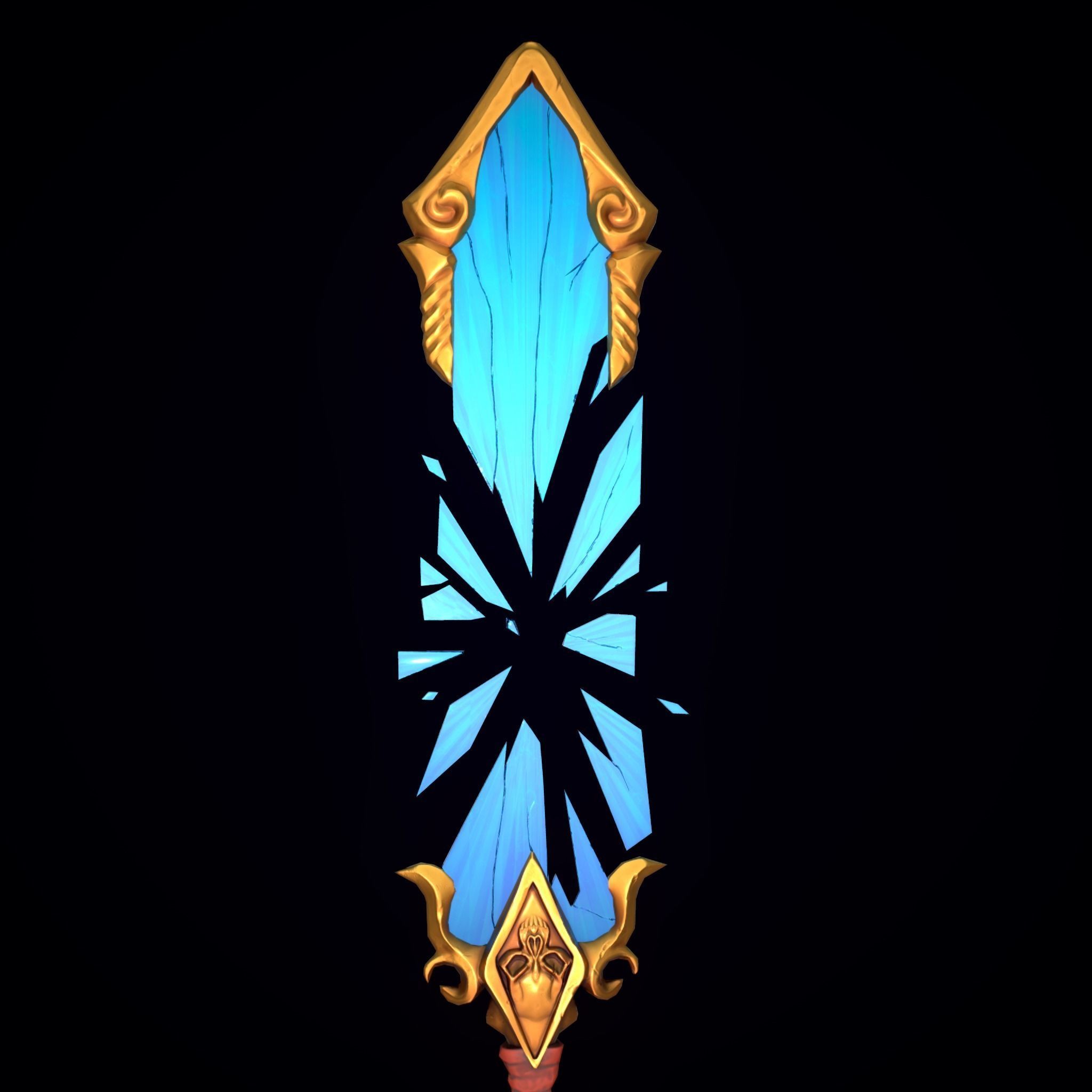 3D model Stylized Mirror Sword VR / AR / low-poly | CGTrader
