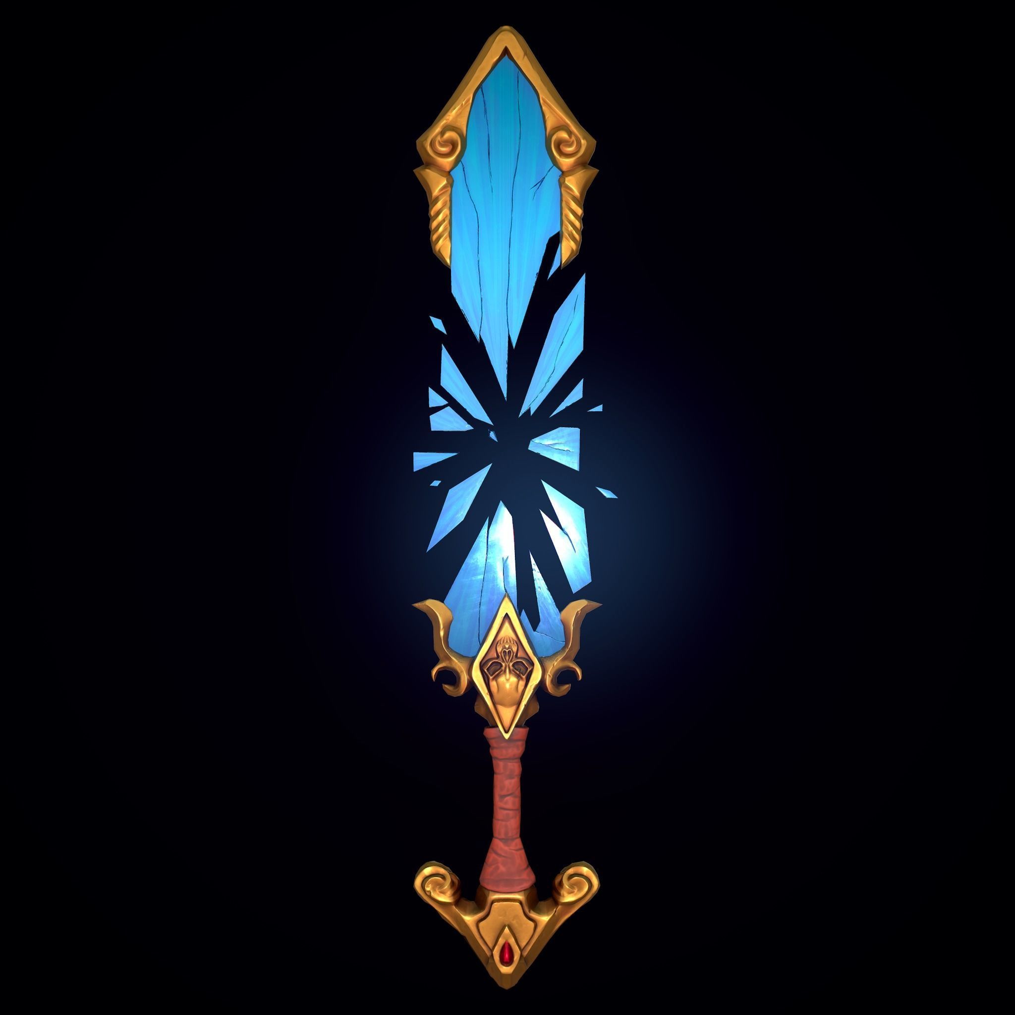 3D model Stylized Mirror Sword VR / AR / low-poly | CGTrader