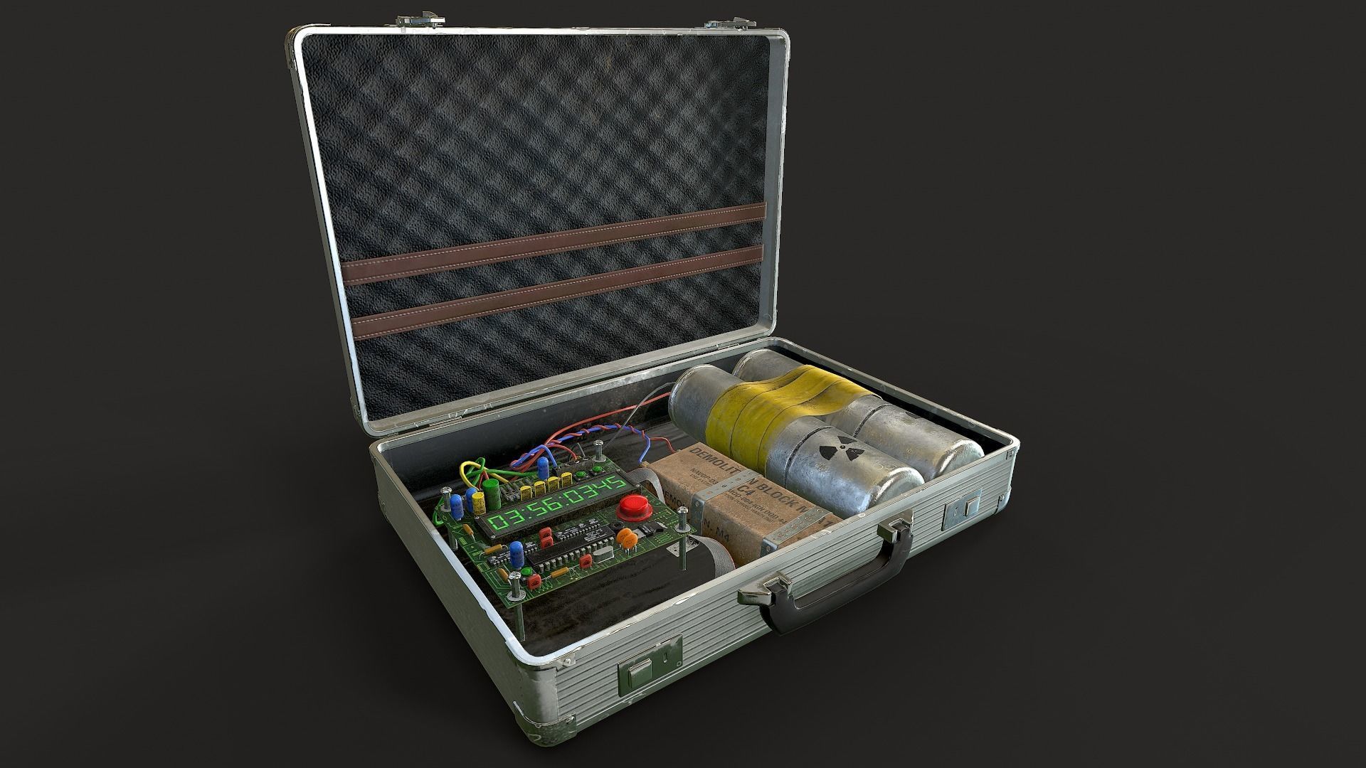 3D model Bomb Suitcase VR / AR / low-poly | CGTrader
