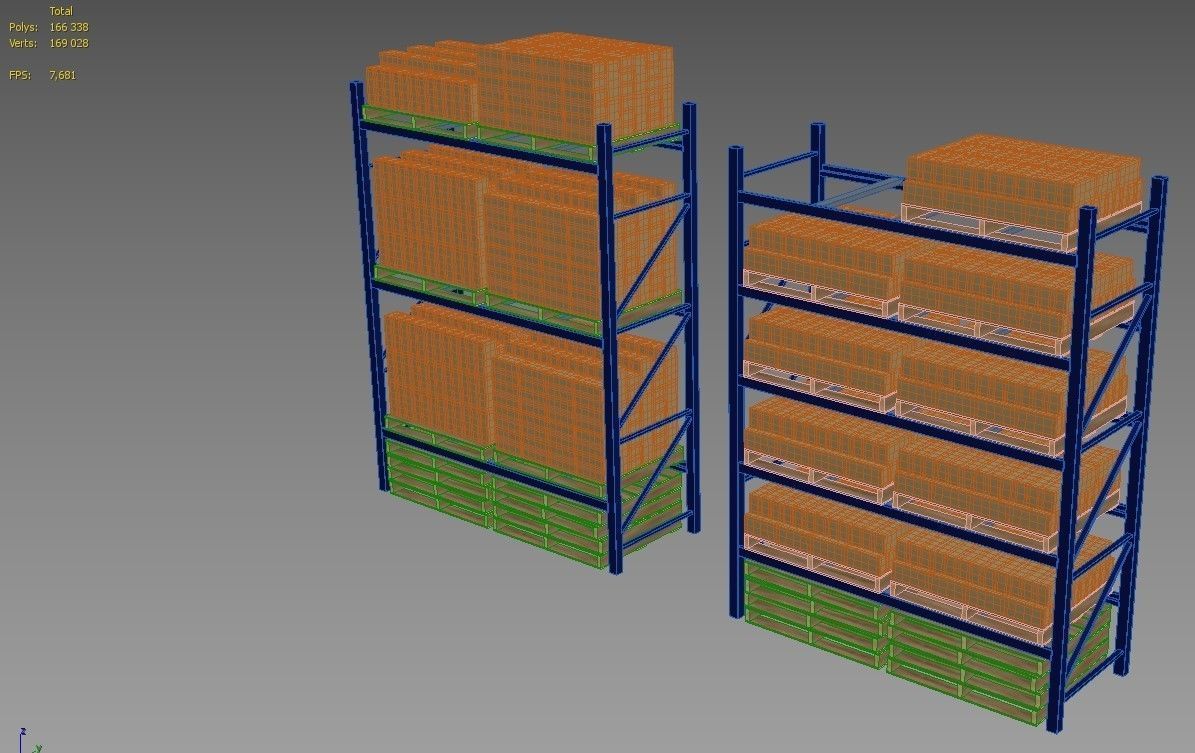 Warehouse Racking 3D model | CGTrader