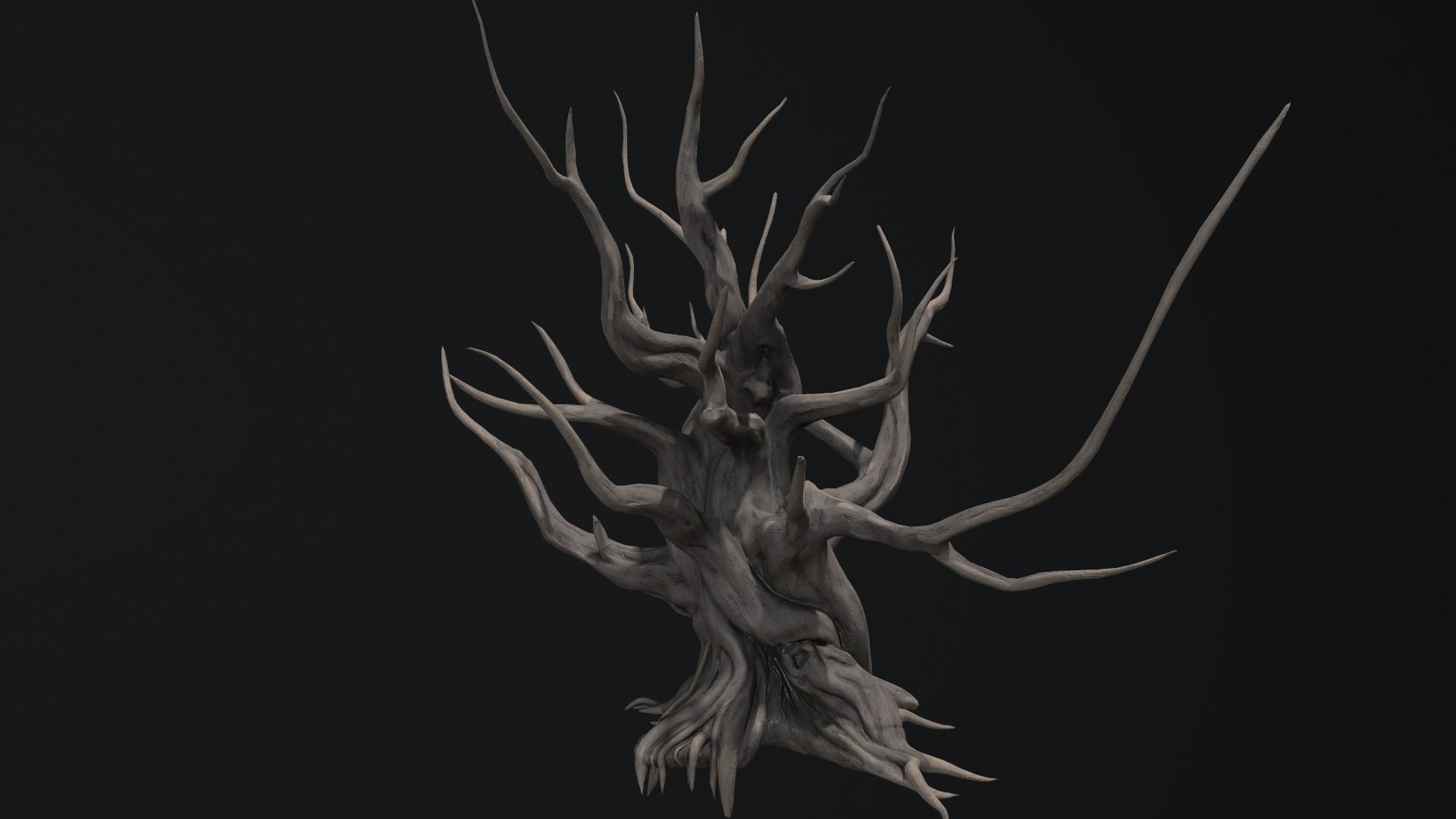 3D model Spooky Tree game-ready model VR / AR / low-poly | CGTrader