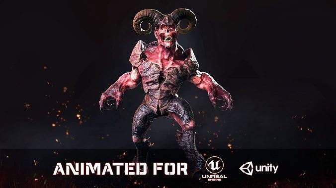 3D model Demon VR / AR / low-poly | CGTrader