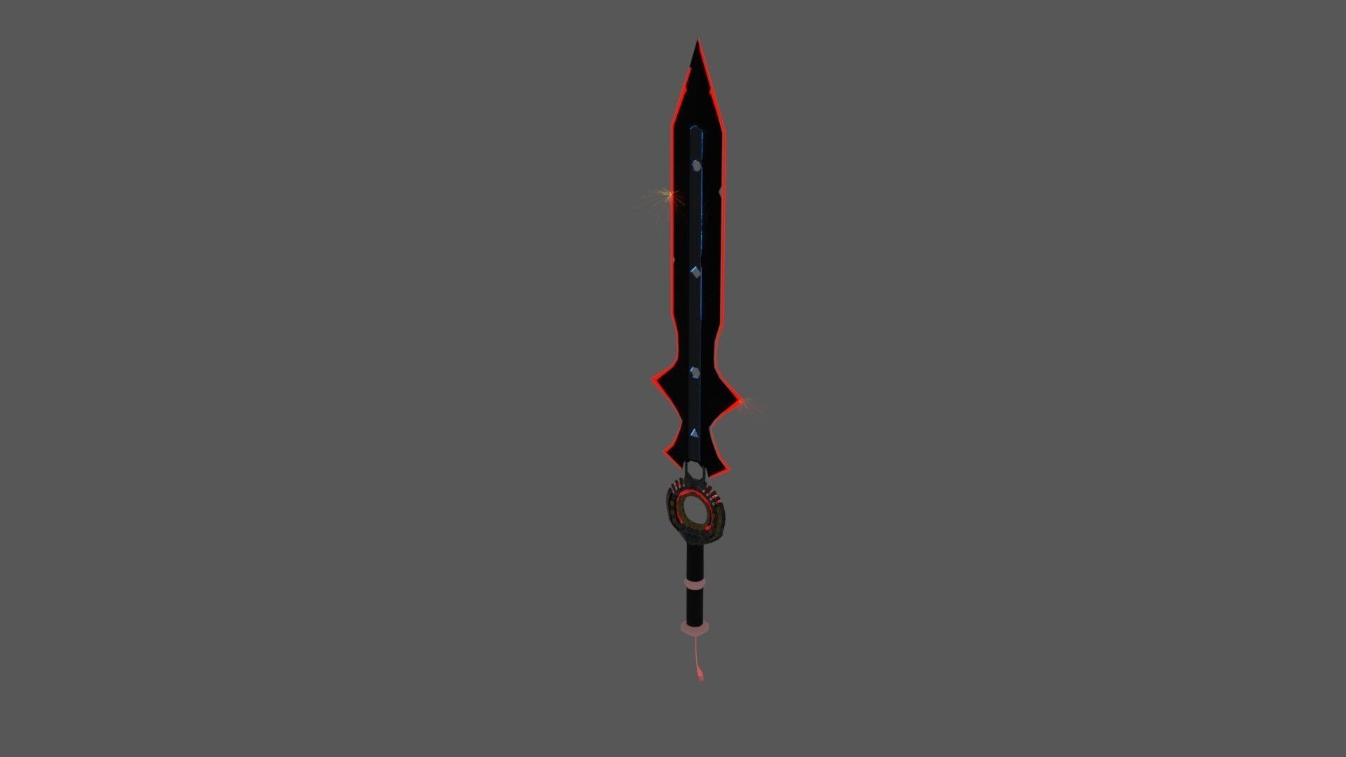 3D model Rustic Techy Sword VR / AR / low-poly | CGTrader