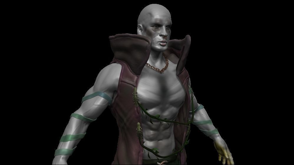 Green wizard 3D model | CGTrader