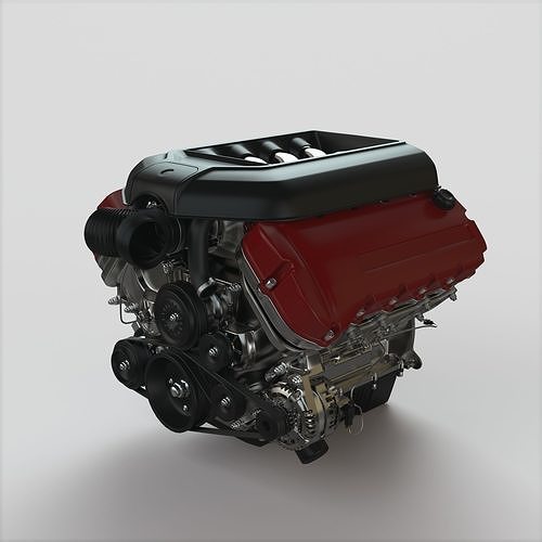Car engine 3D model | CGTrader