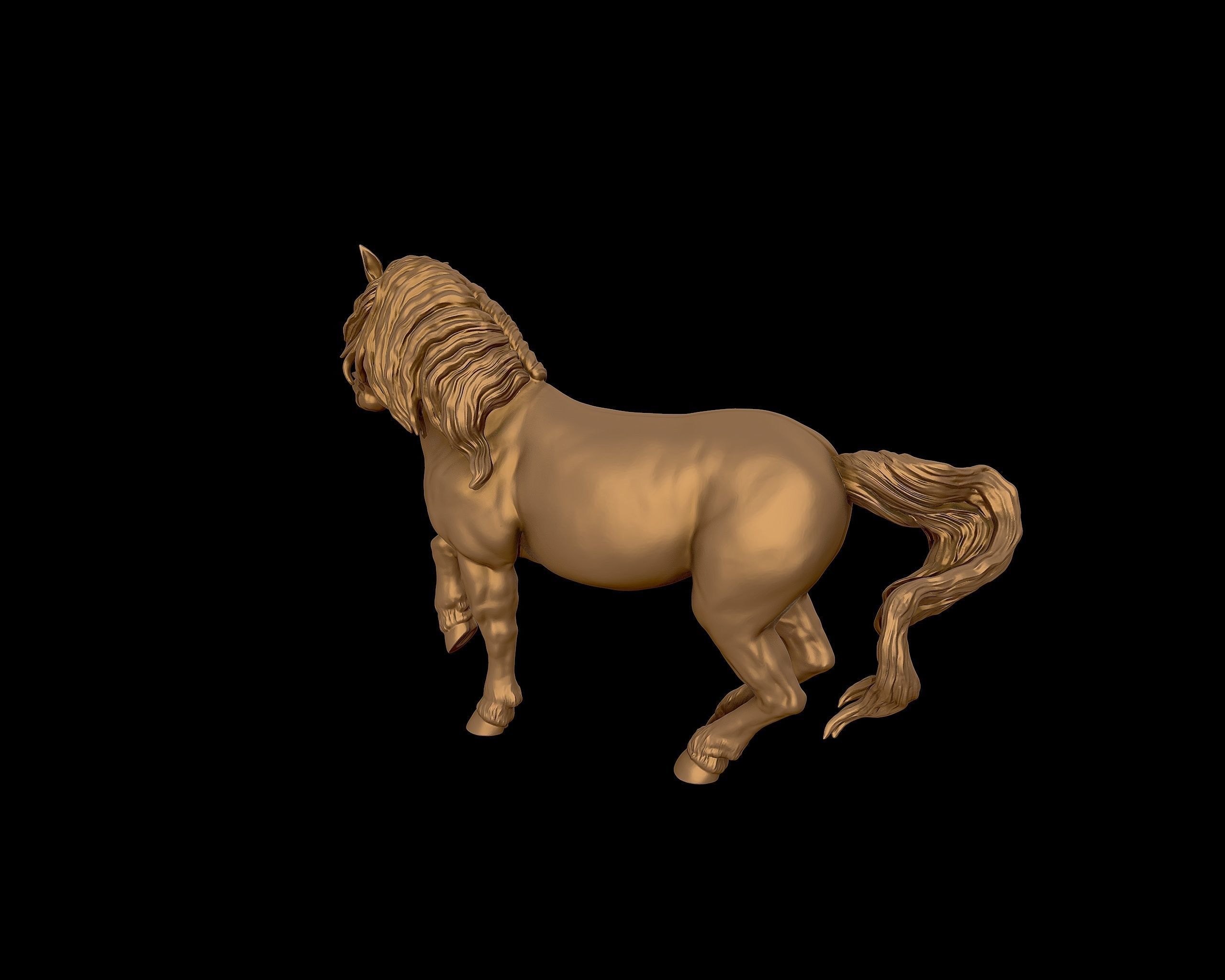Draft horse model 3D model 3D printable | CGTrader