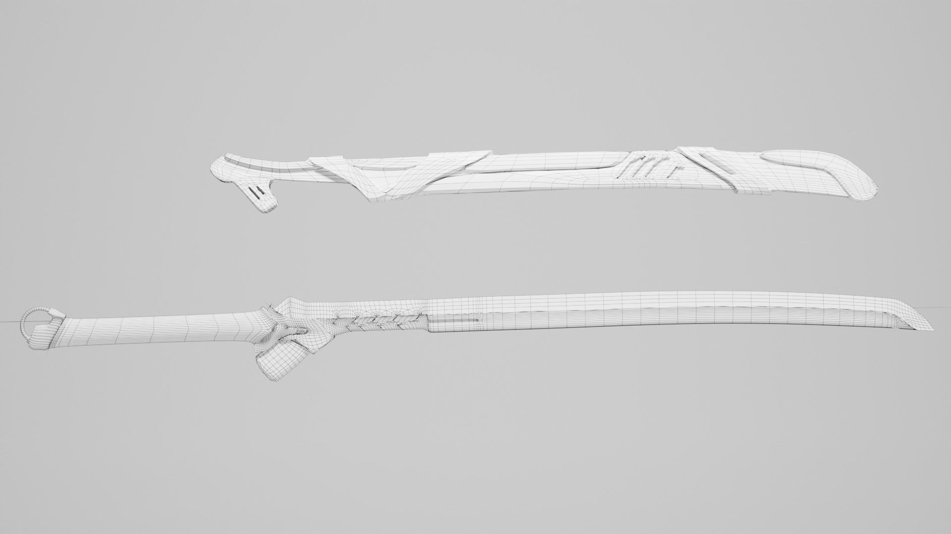 High-tech sword 3D model | CGTrader