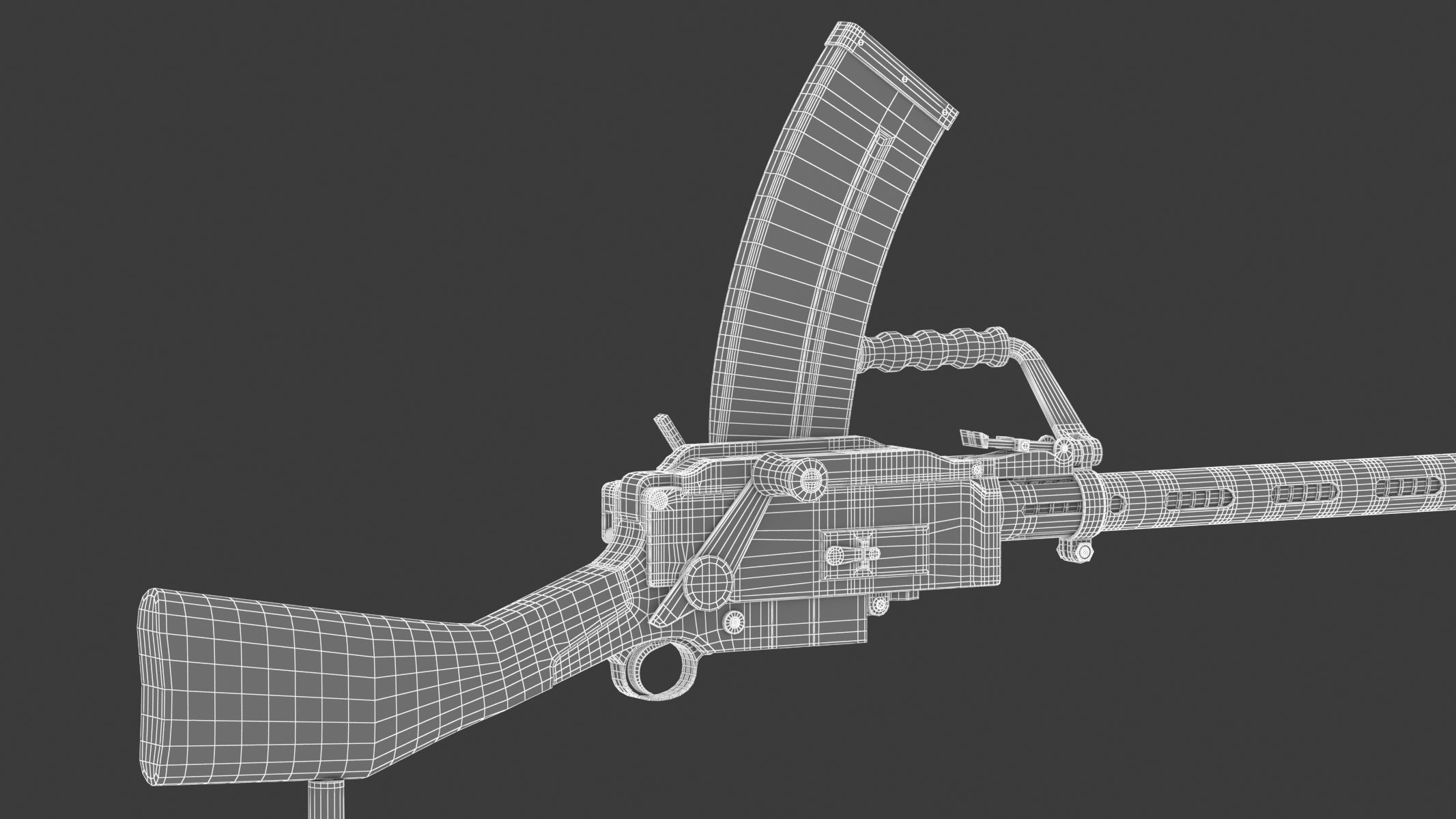 Madsen Machine Gun 3D model | CGTrader