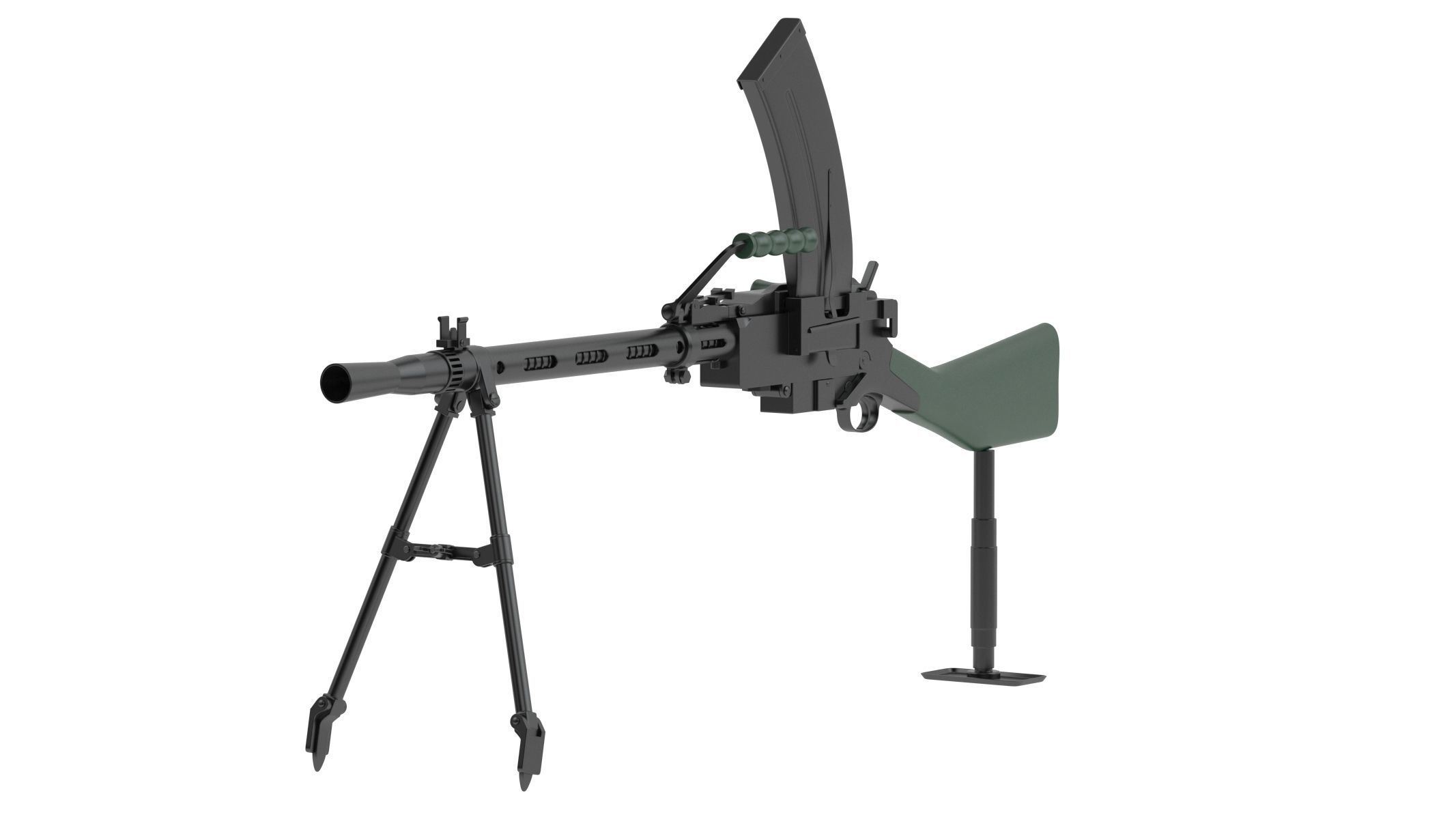Madsen Machine Gun 3D model | CGTrader