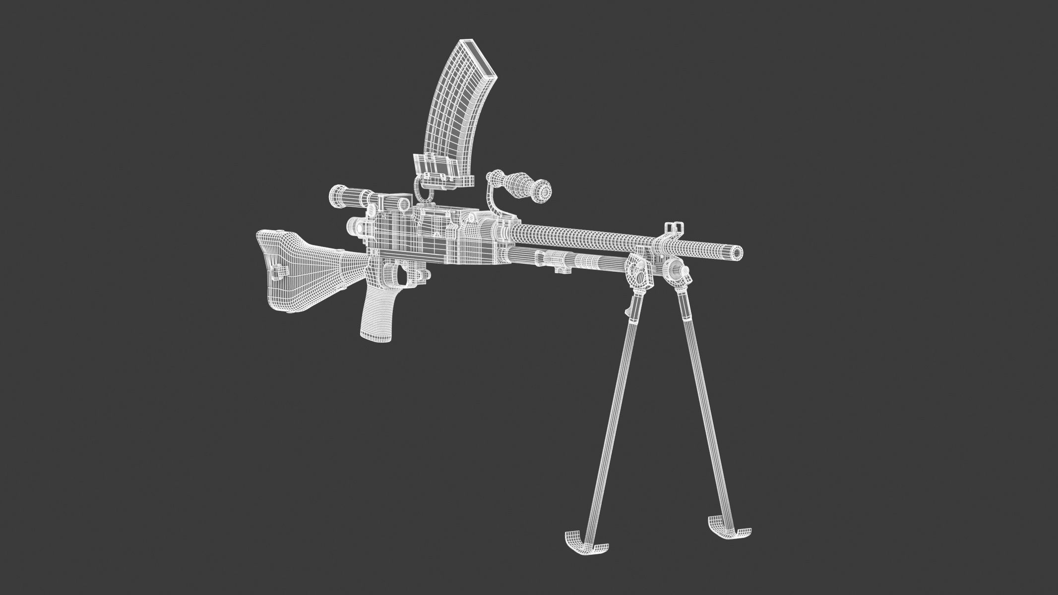 Type 96 light machine gun 3D model | CGTrader