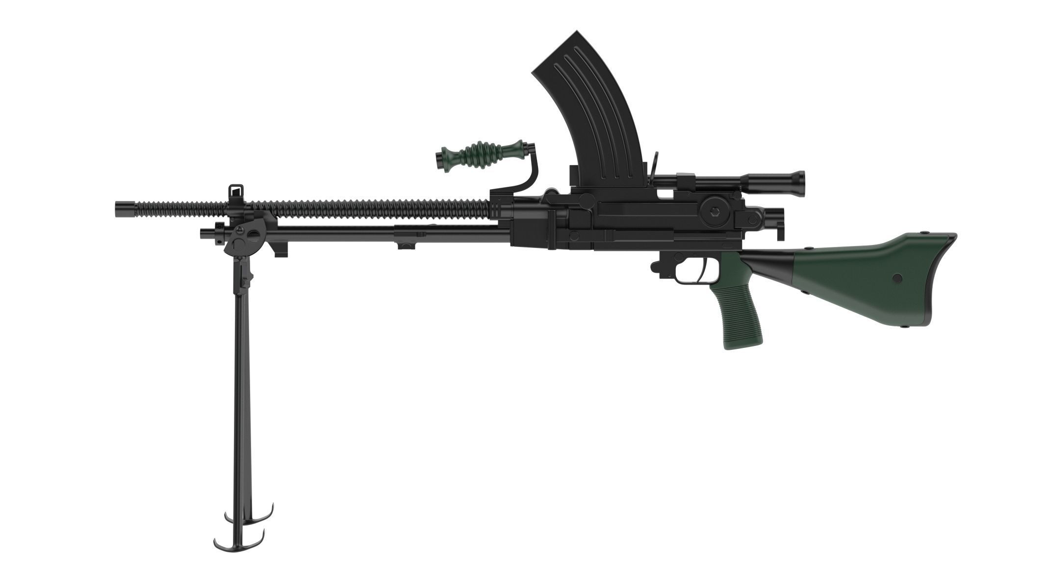 Type 96 light machine gun 3D model | CGTrader