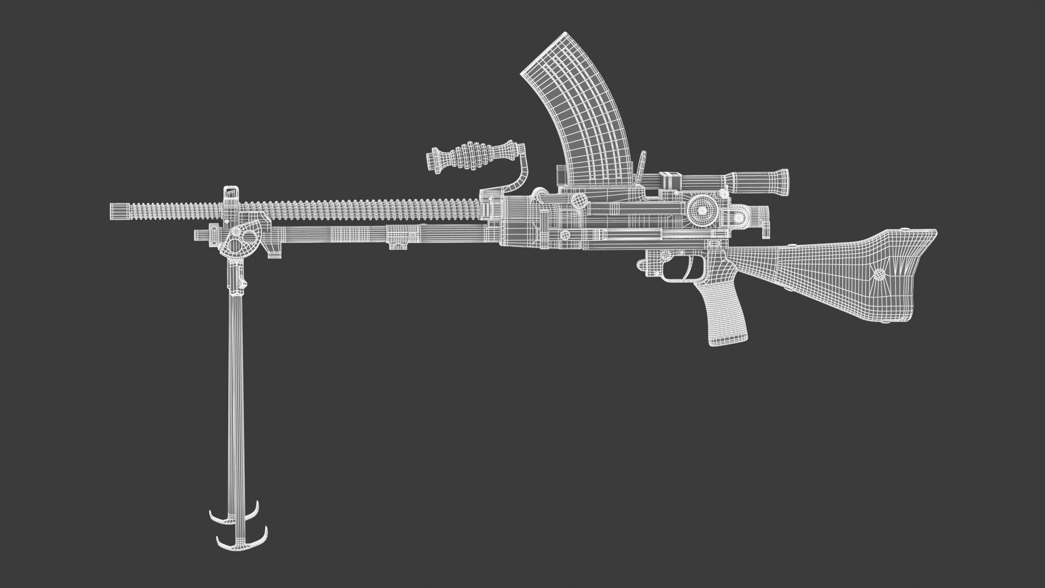 Type 96 light machine gun 3D model | CGTrader