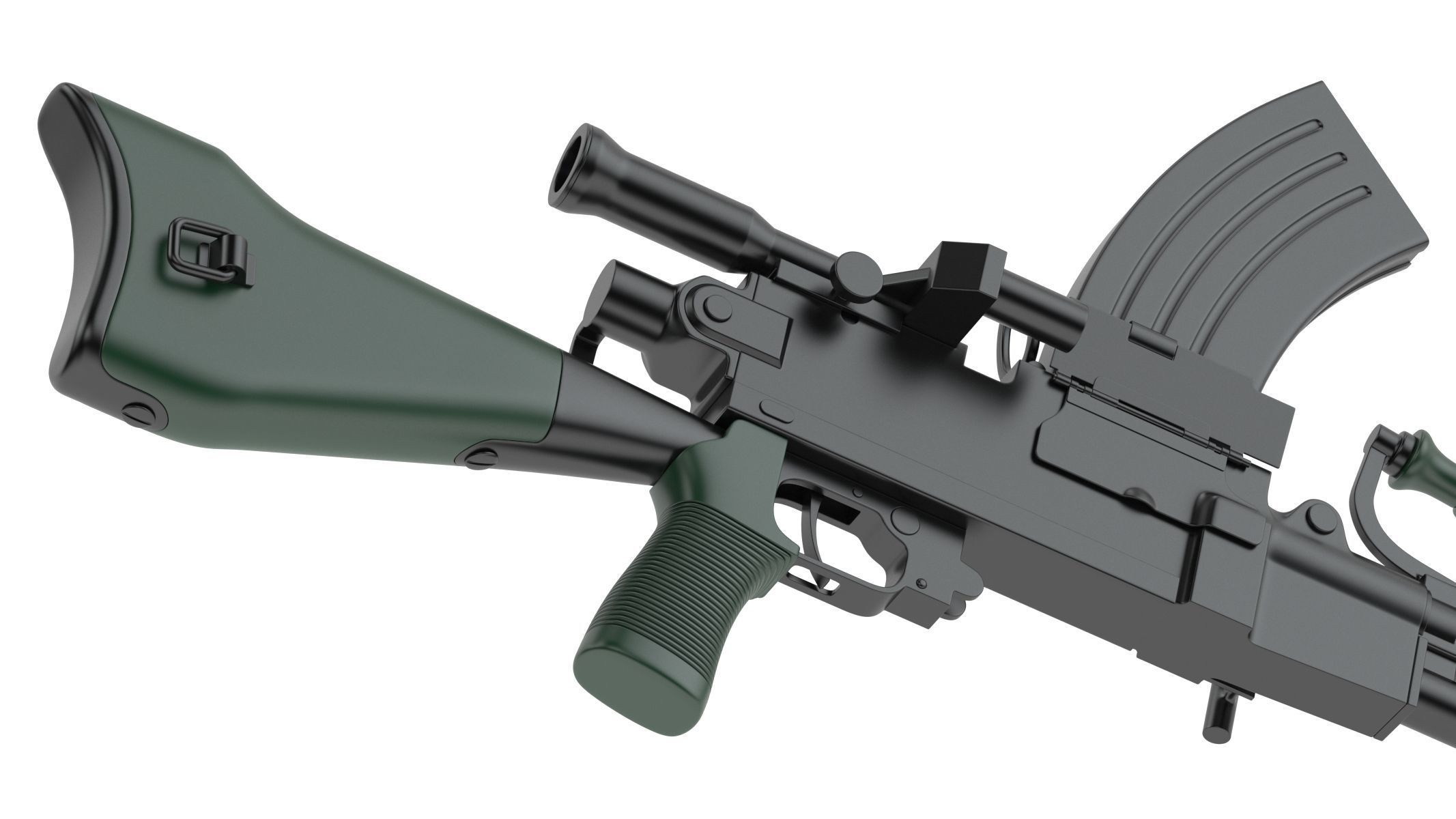 Type 96 light machine gun 3D model | CGTrader