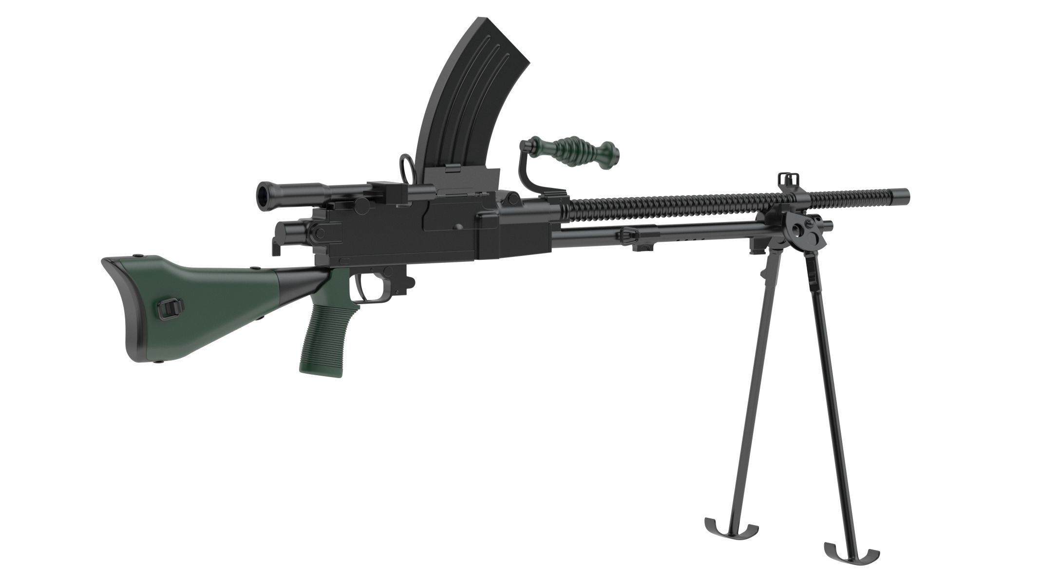 Type 96 light machine gun 3D model | CGTrader