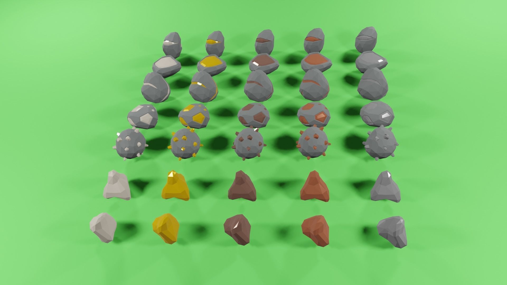 3D model Ores Ingots Coal VR / AR / low-poly | CGTrader