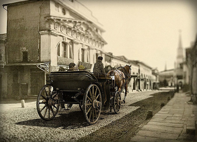 cab droshky 3D model | CGTrader