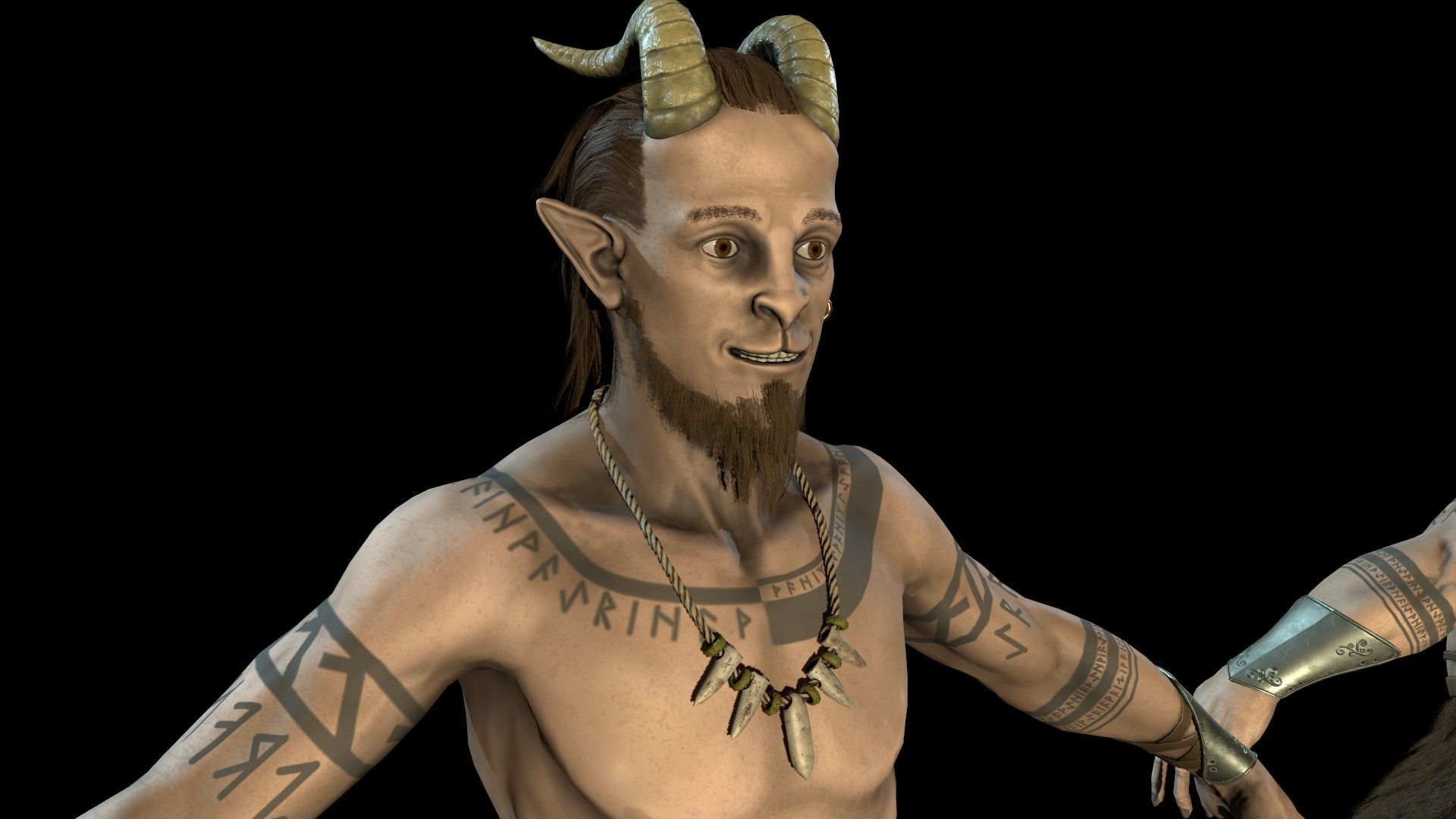 3D model Game ready low-poly model Satyr VR / AR / low-poly | CGTrader