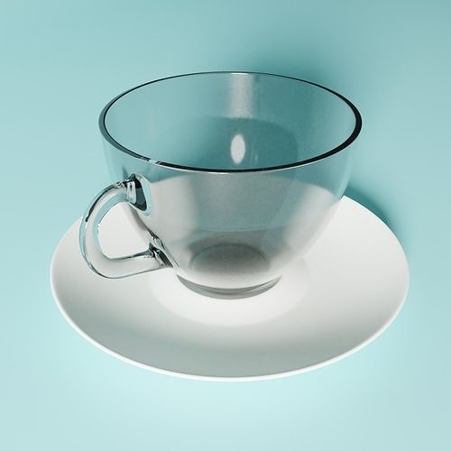 Realistic glass cup 3D model | CGTrader