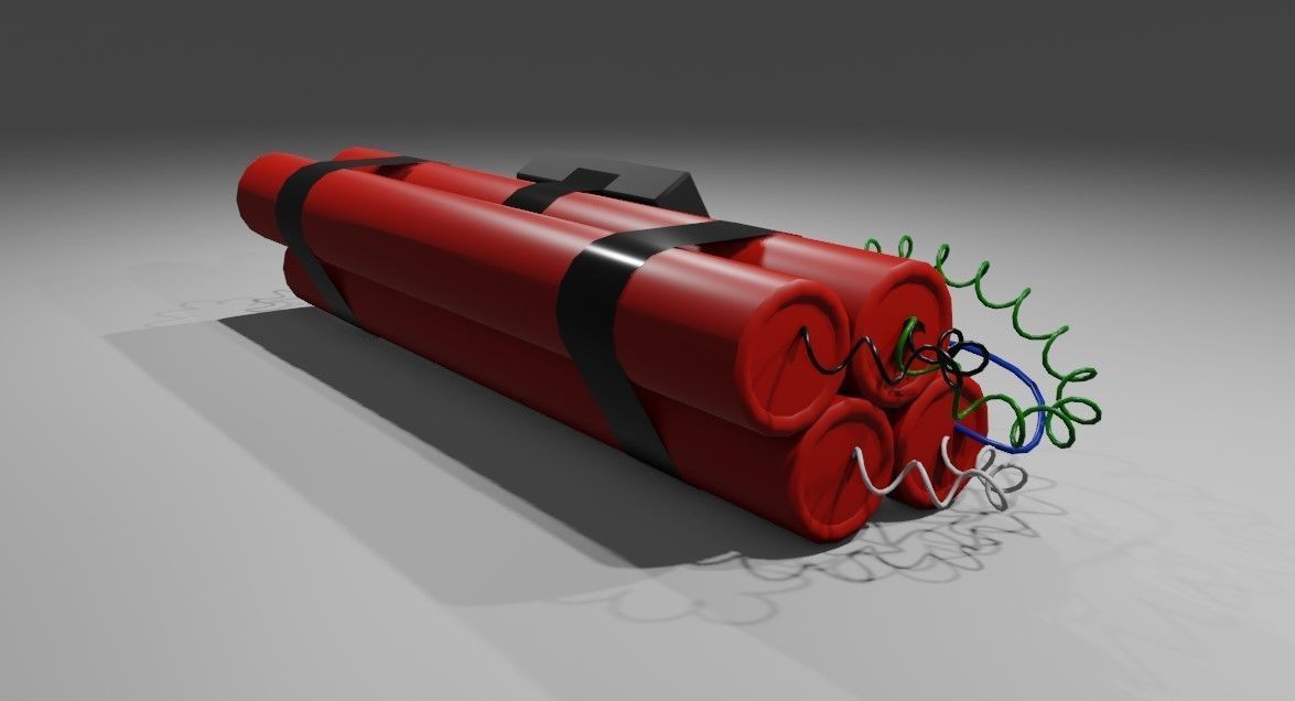 3D model Time Bomb - Dynamite - Bomba Relogio VR / AR / low-poly | CGTrader