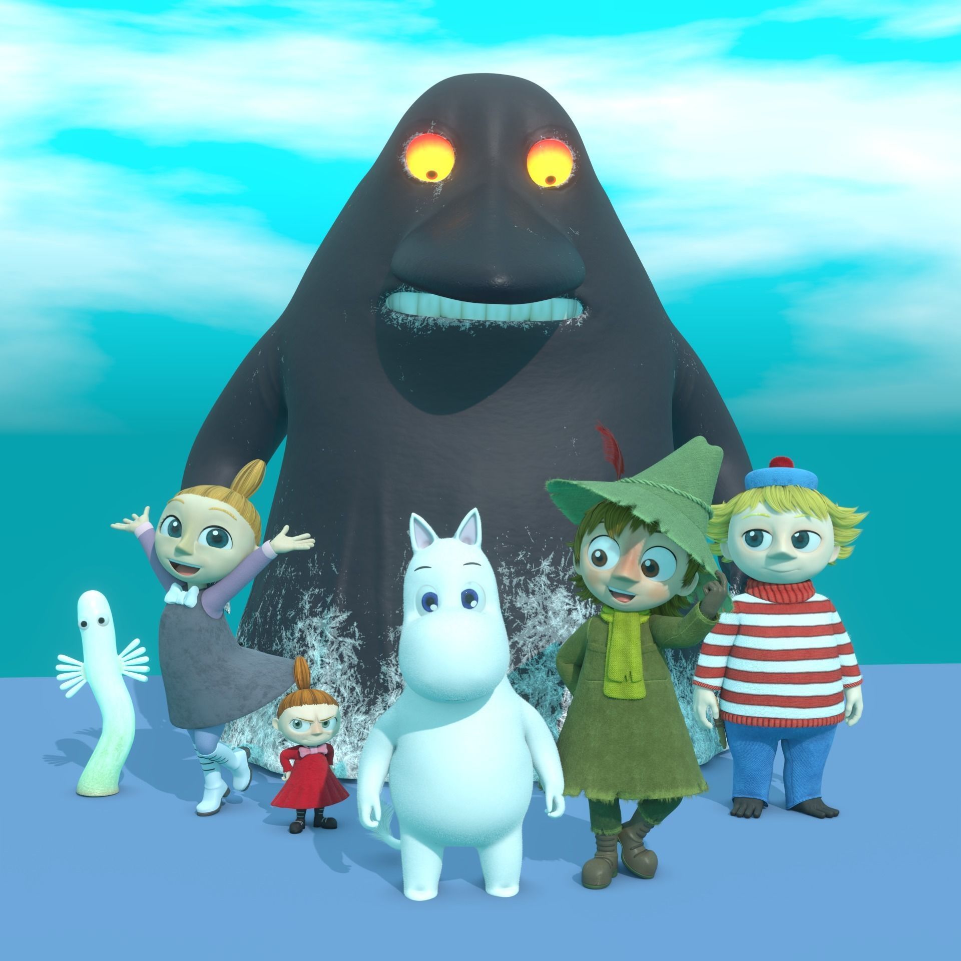 Moomin Model Pack free VR / AR / low-poly 3D model rigged | CGTrader