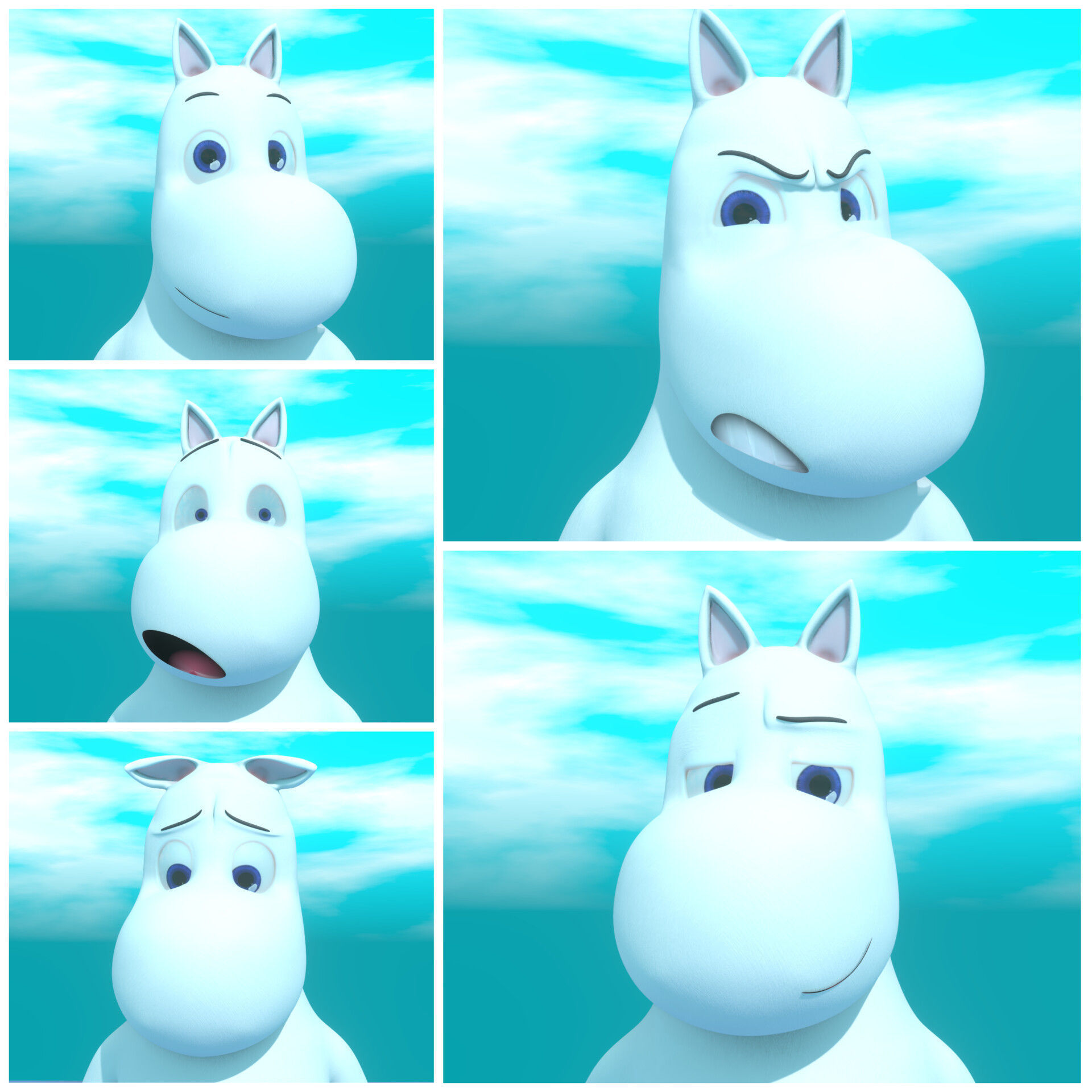 Moomin Model Pack free VR / AR / low-poly 3D model rigged | CGTrader