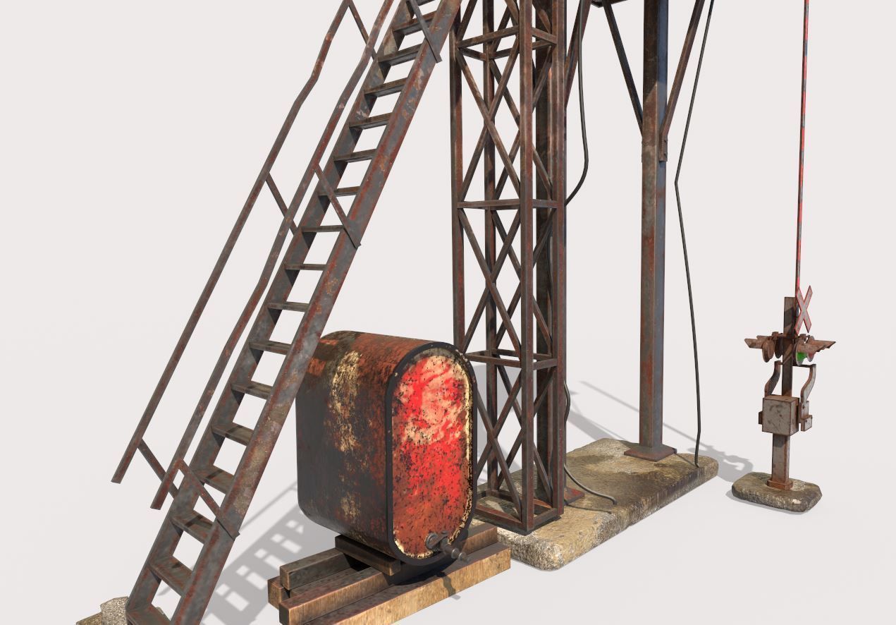 Railroad Signal Tower 3D model | CGTrader