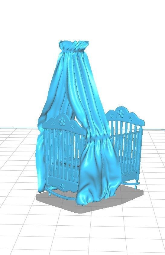 Baby Cradle 3D model 3D printable | CGTrader