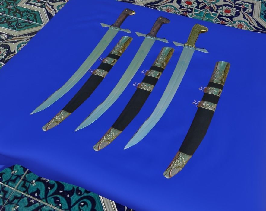 3D model BAMSI BEY SWORD VR / AR / low-poly | CGTrader