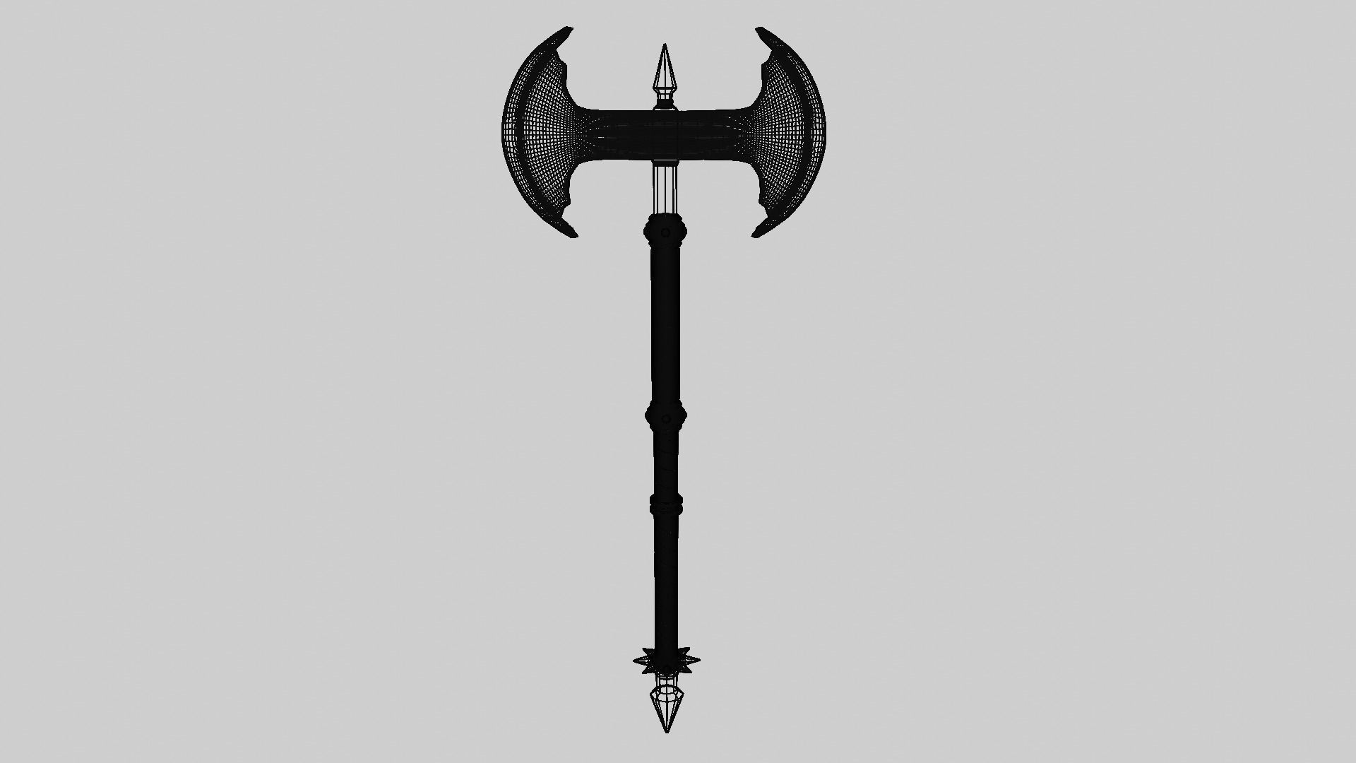 Battle axe - gold edition 3D model | CGTrader