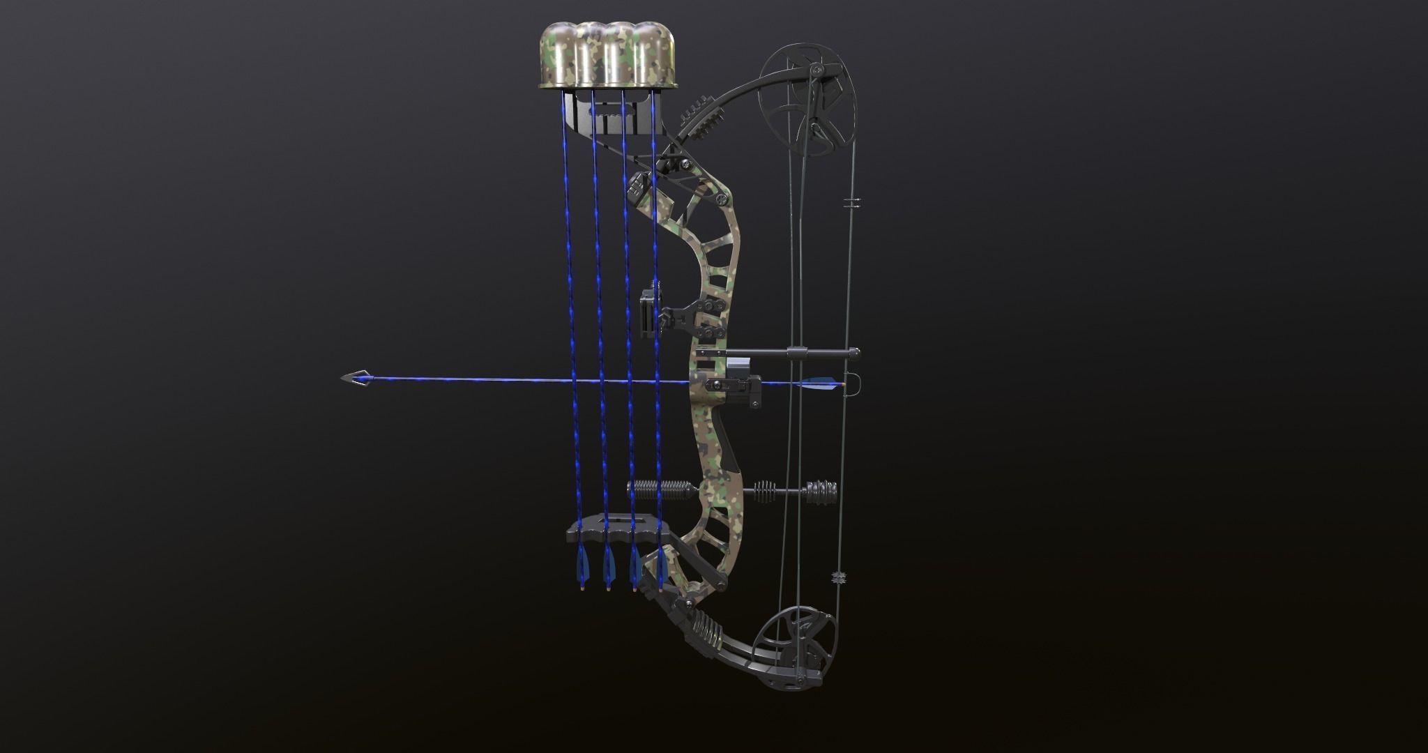 Compound bow 3D model | CGTrader