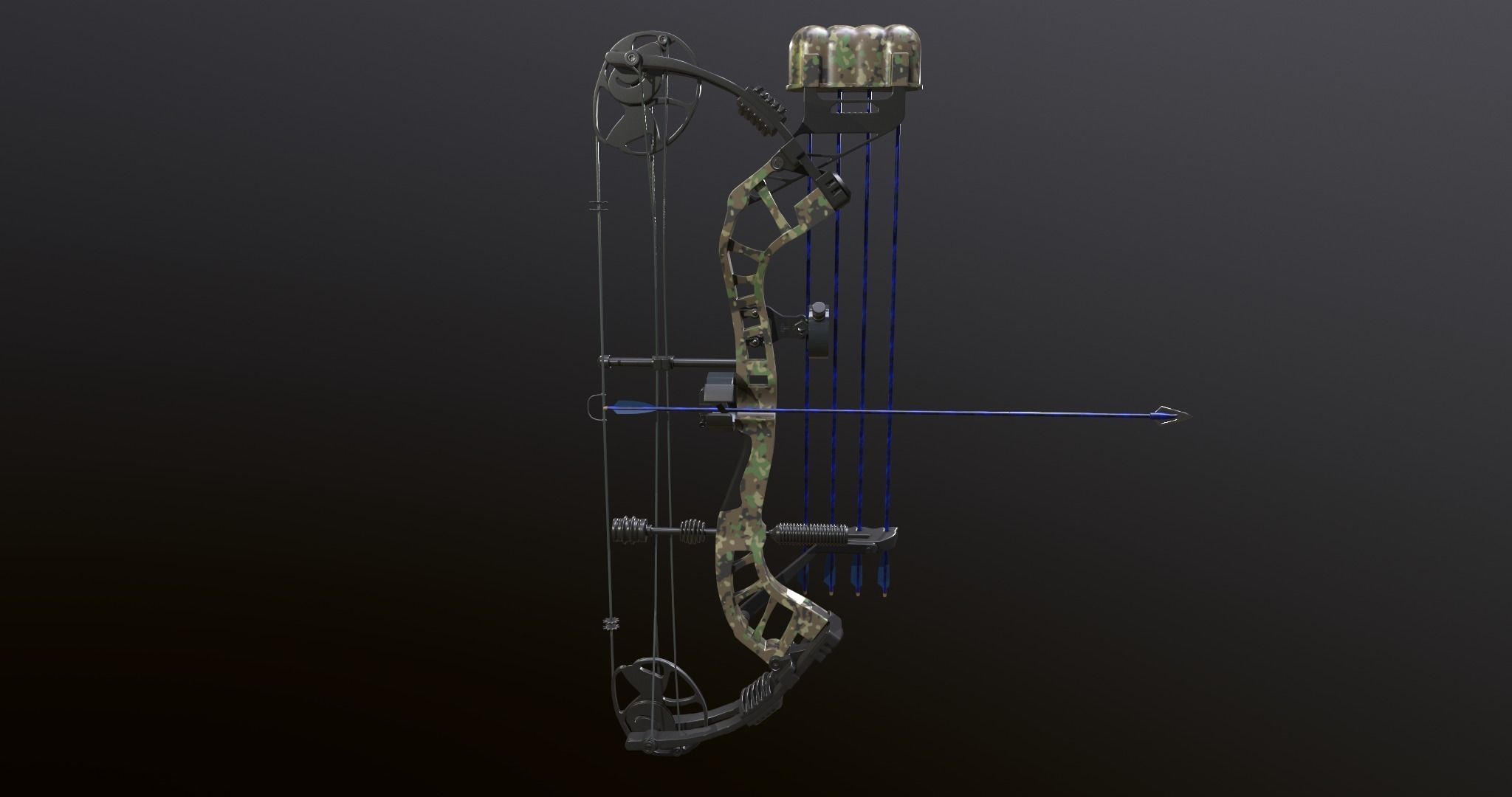 Compound bow 3D model | CGTrader