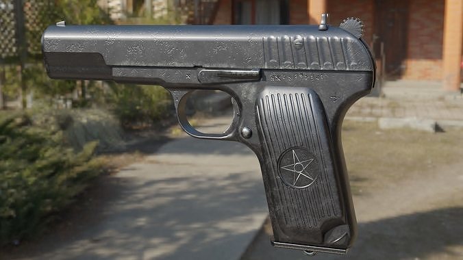 TT-33 pistol 3D model animated | CGTrader