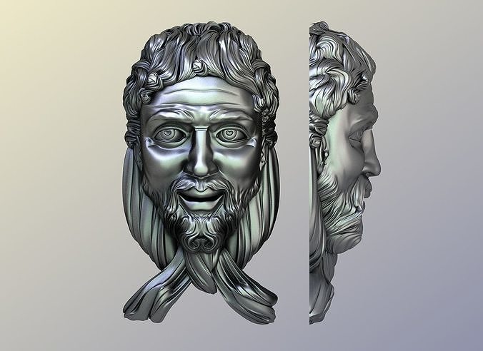 Carved satyr for CNC router 3D model | CGTrader