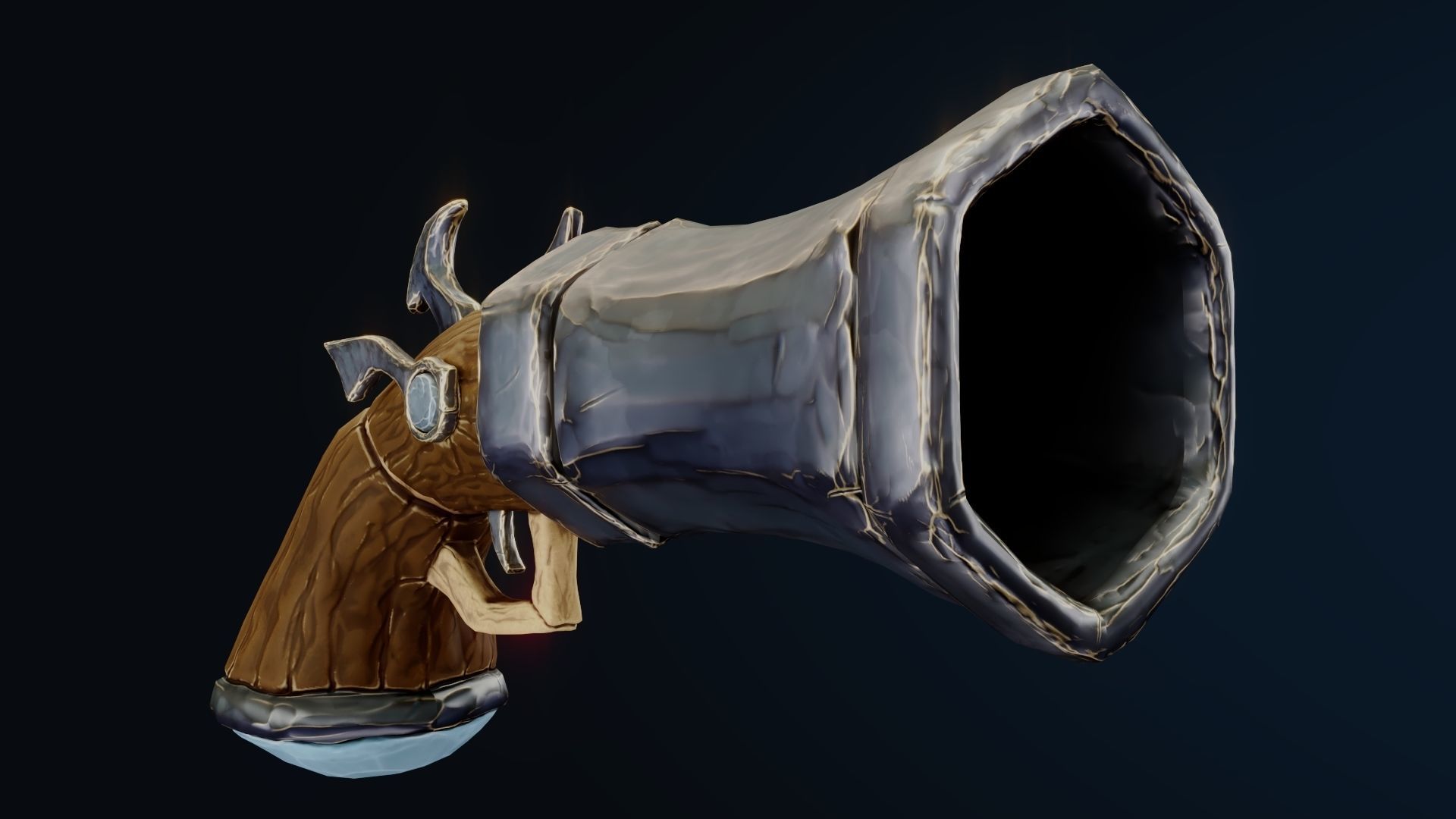 3D model Stylized Hand Cannon VR / AR / low-poly | CGTrader