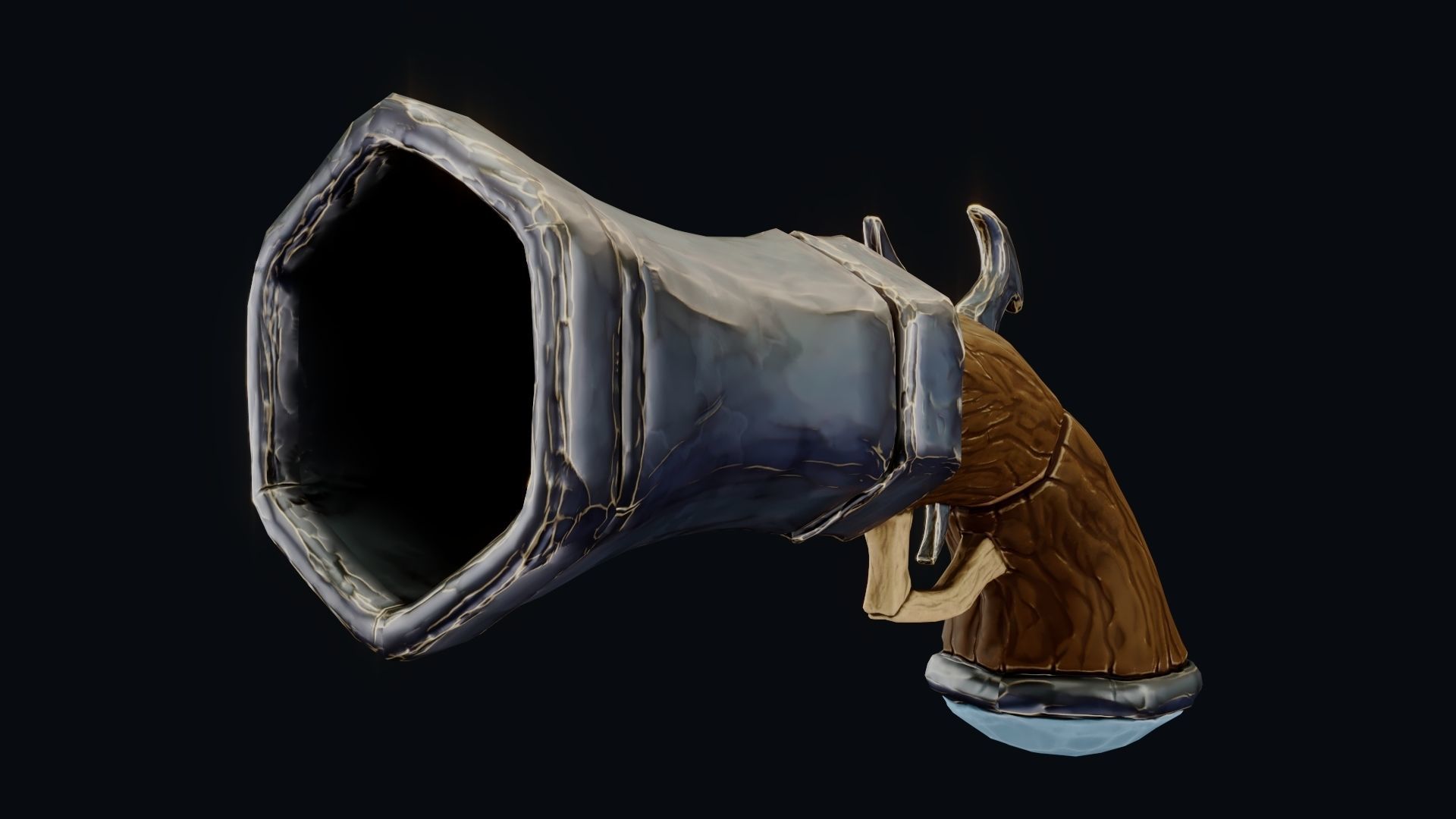 3D model Stylized Hand Cannon VR / AR / low-poly | CGTrader