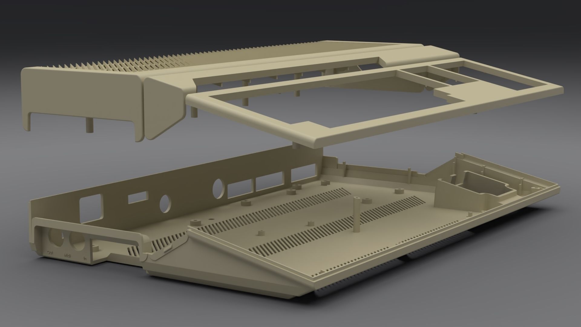 Atari 1040 ST enclosure 3d print model 3D model 3D printable | CGTrader