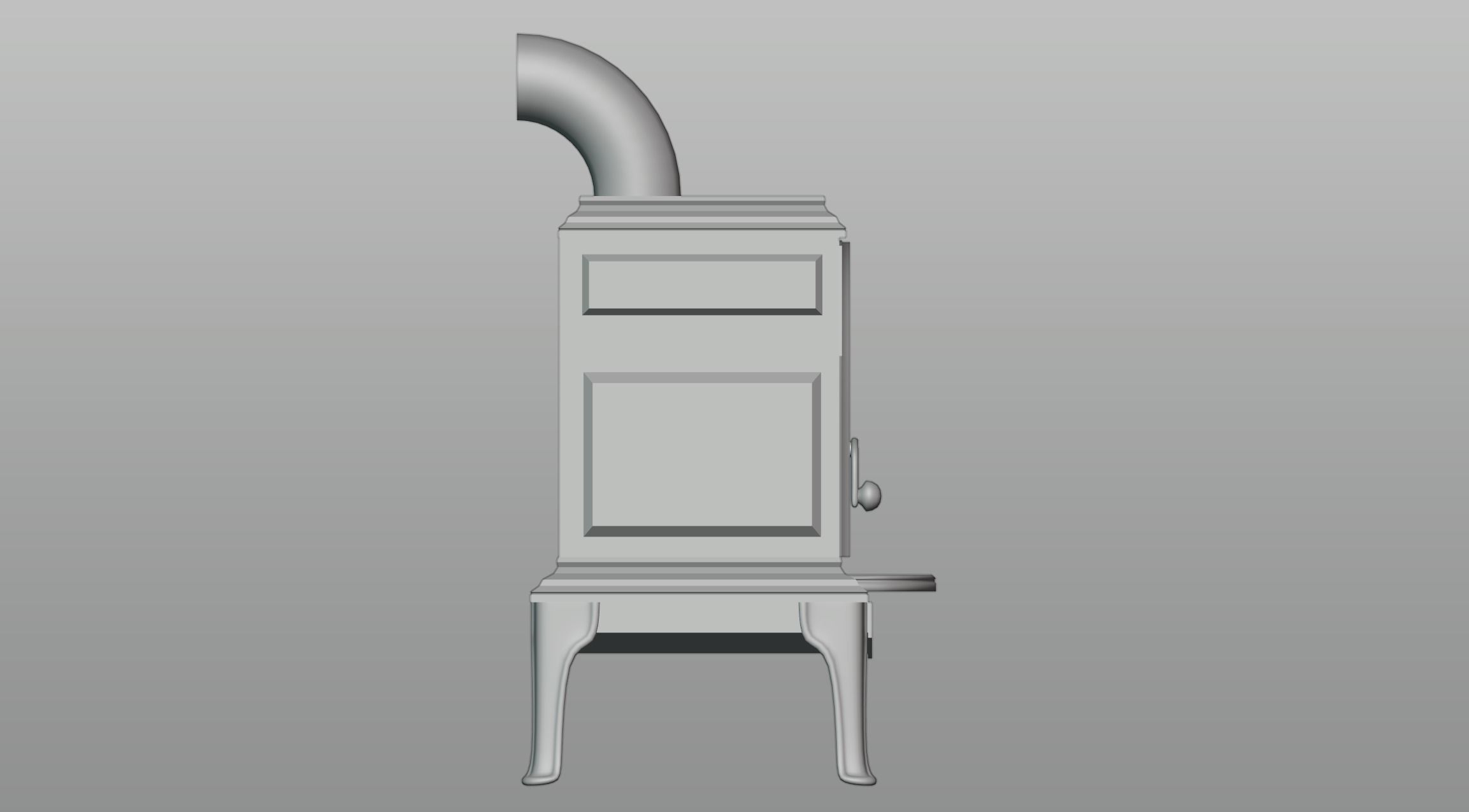 Wood burning stove 3D model | CGTrader
