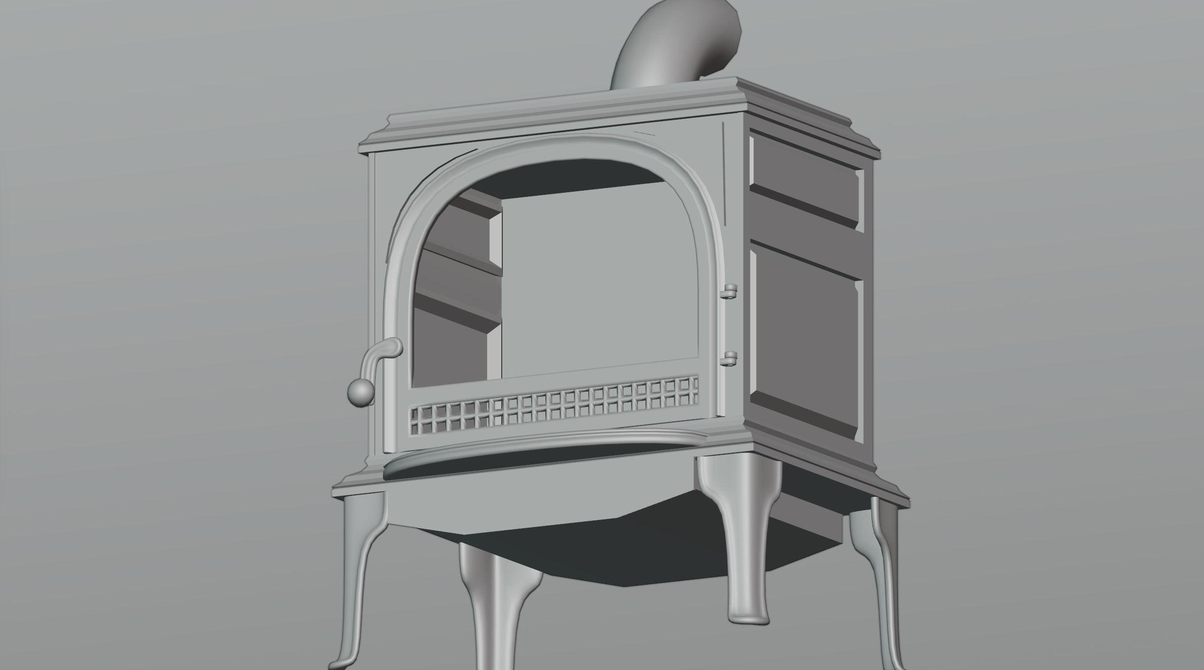 Wood burning stove 3D model | CGTrader