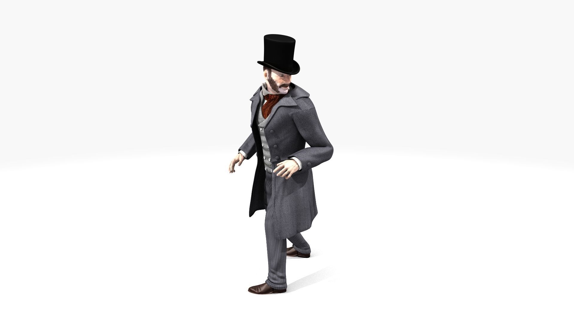 3D model Victorian Gent Wizard - MOCAP Rig and Motion Capture Data VR ...