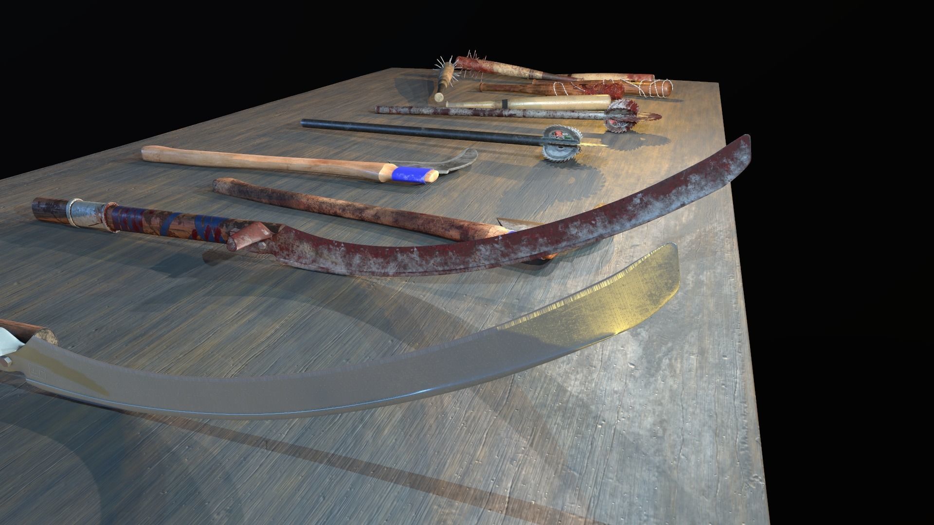 3D model handmade crafted Melee weapons pack VR / AR / low-poly | CGTrader