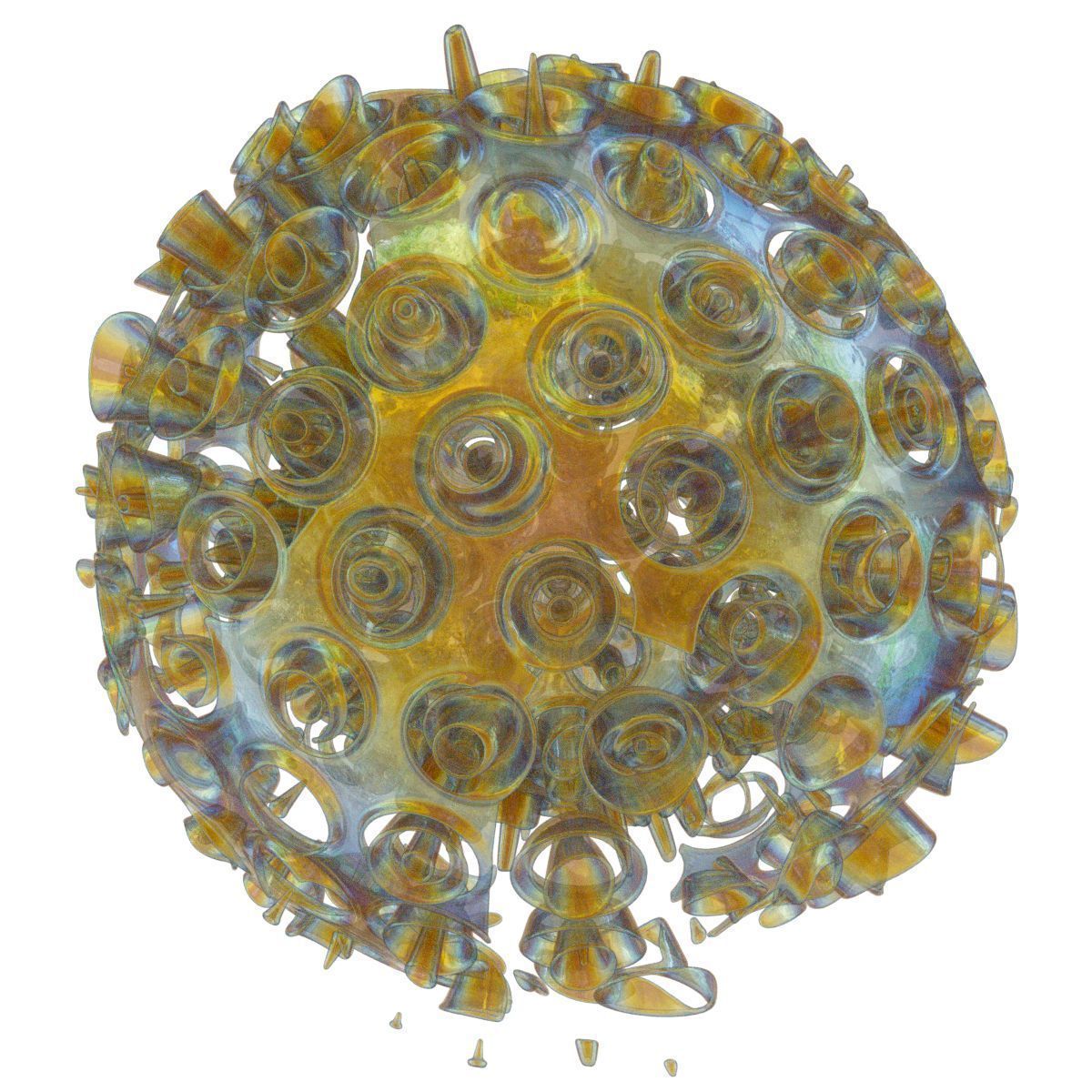 Interaction coronavirus ball 3D model | CGTrader
