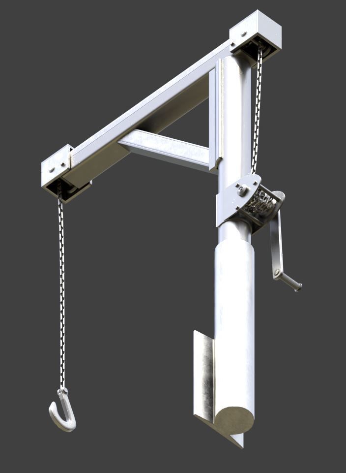3D model Hand Crank Crane Remastered VR / AR / low-poly | CGTrader