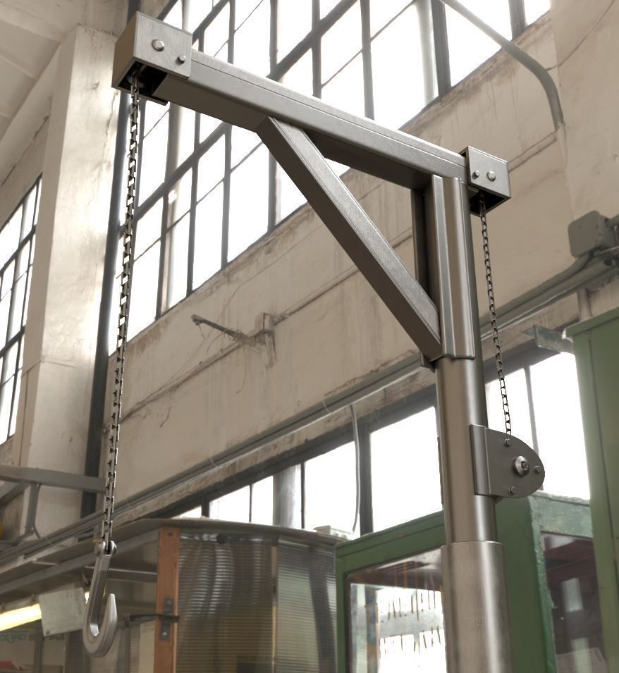 3D model Hand Crank Crane Remastered VR / AR / low-poly | CGTrader