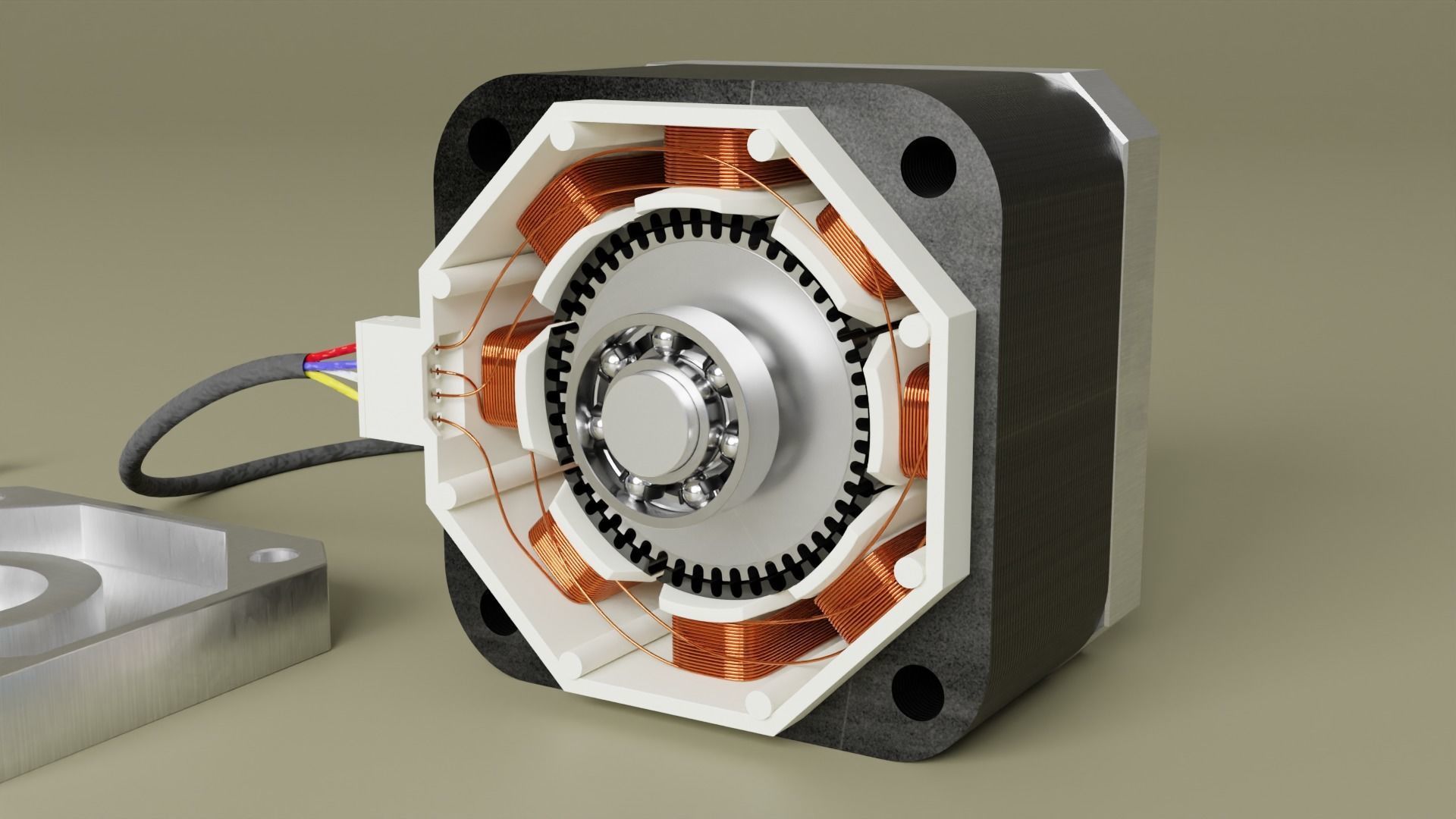 Stepper Motor 3D model | CGTrader