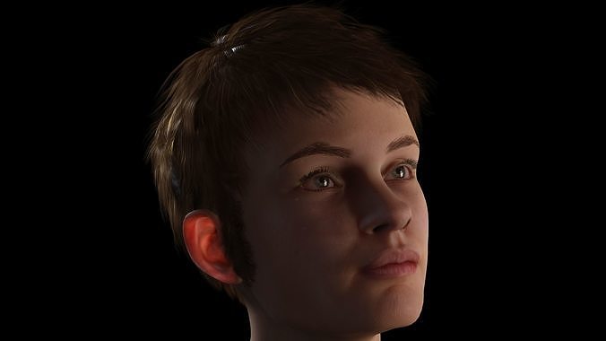 Female realistic 3D model rigged | CGTrader